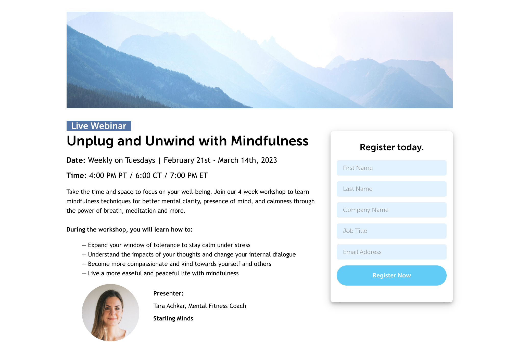 Unplug and Unwind with Mindfulness (GENERAL)